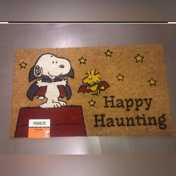 Peanuts | Accents | Peanuts Snoopy Happy Haunting Door Mat | Poshmark